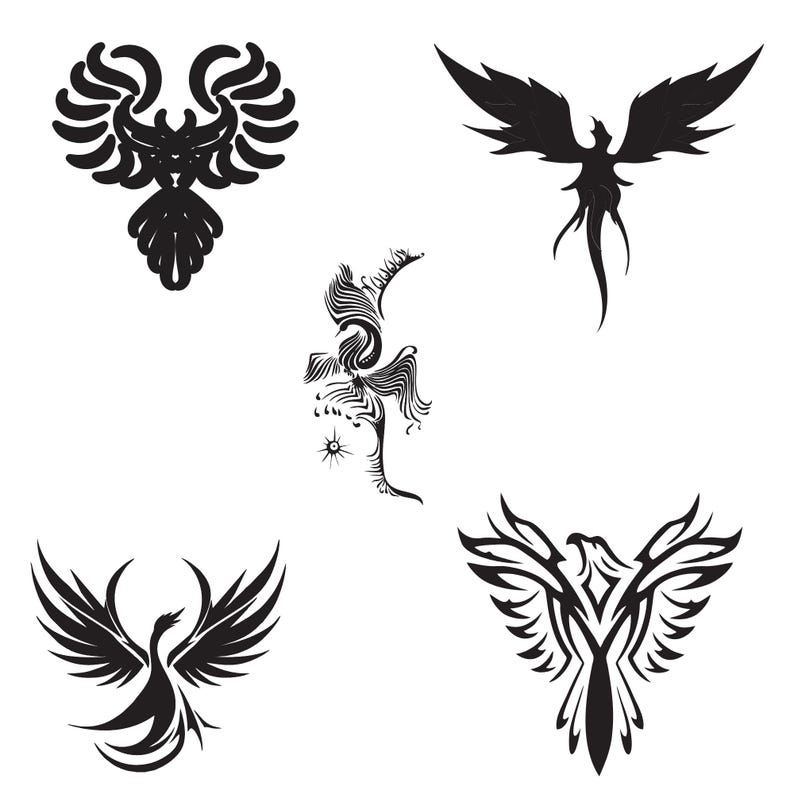 Phoenix SVG Bundle - Phoenix PNG Bundle - Phoenix Clipart - Phoenix SVG ...