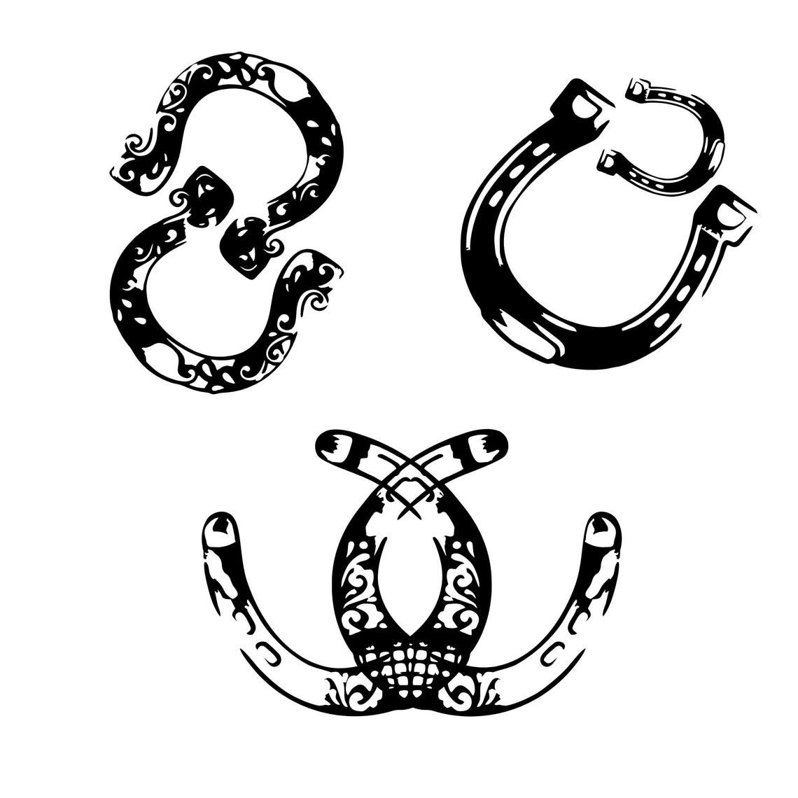 Horse Shoe SVG Bundle, Horse Shoe PNG Bundle, Horse Shoe Clipart, Horse ...