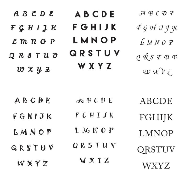 Alphabet Svg Bundle, Letters Clipart, A-Z Letters Vector, Alphabet ...