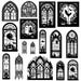 Gothic Windows Bundle Svg, Gothic Windows Clipart, Window Cut Files for ...