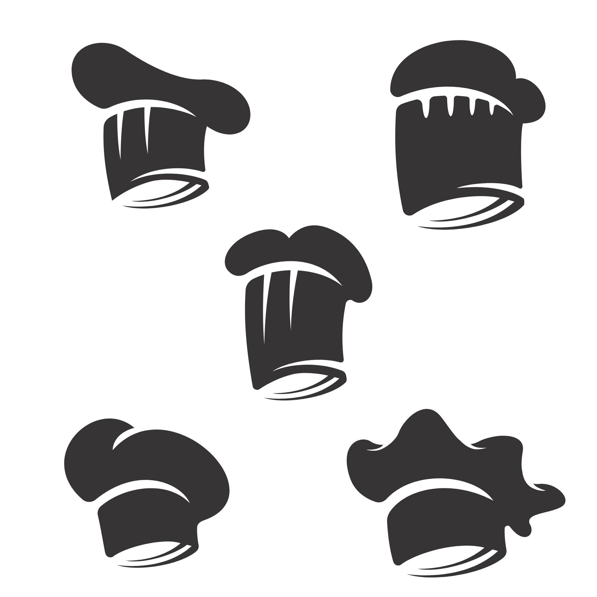 Chef Hat Svg Bundle, Chef Cap Clipart, Cook Hat Vector, Chef Hat Decal ...