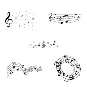 Musical Notes Svg Bundle, Music Clipart, Musical Notes Vector, Musical ...