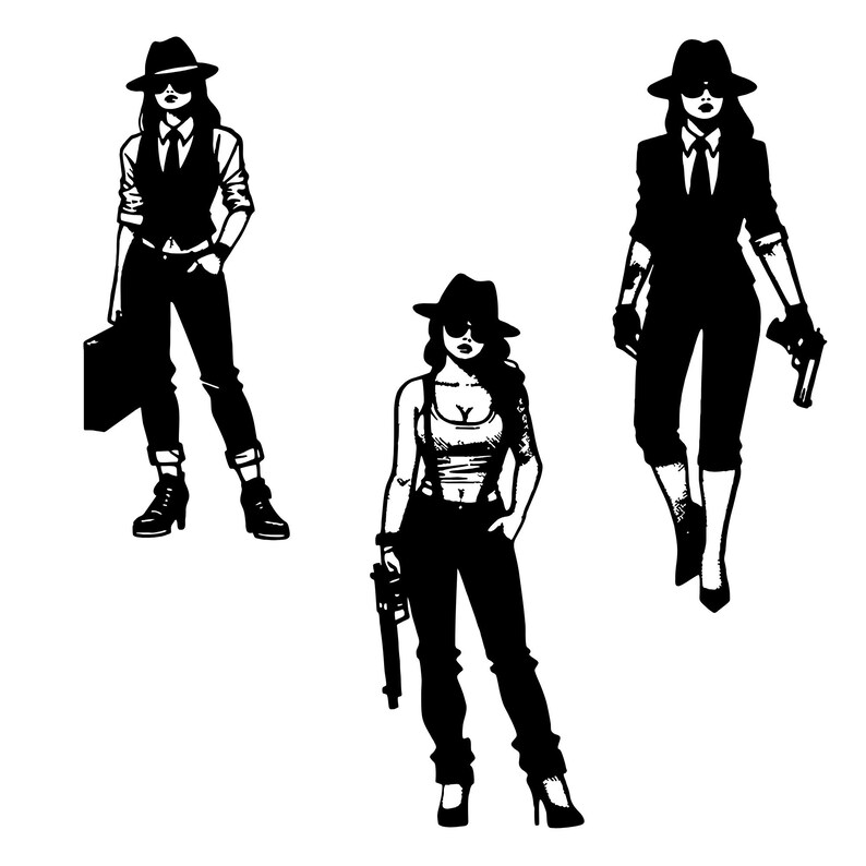 Gangster Svg Bundle, Gangster Silhouette Art, Gangster Png Decal ...