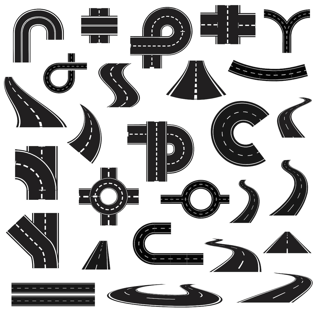 Road SVG Bundle, Road PNG Bundle, Road Clipart, Road SVG Cut Files for ...
