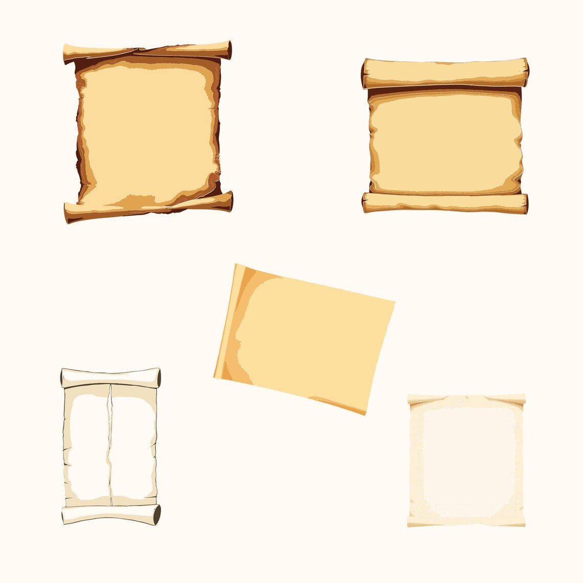 Parchment SVG Bundle, Parchment Clipart, Parchment Png, Parchment ...