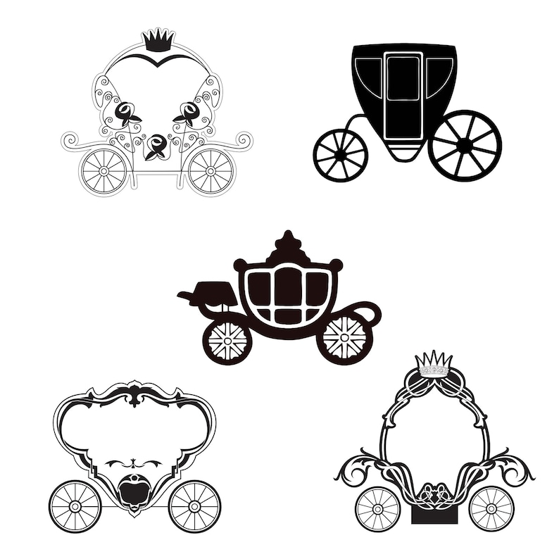 Carriage Svg Bundle, Horse Carriage Clipart, Carriage Vector, Vintage ...