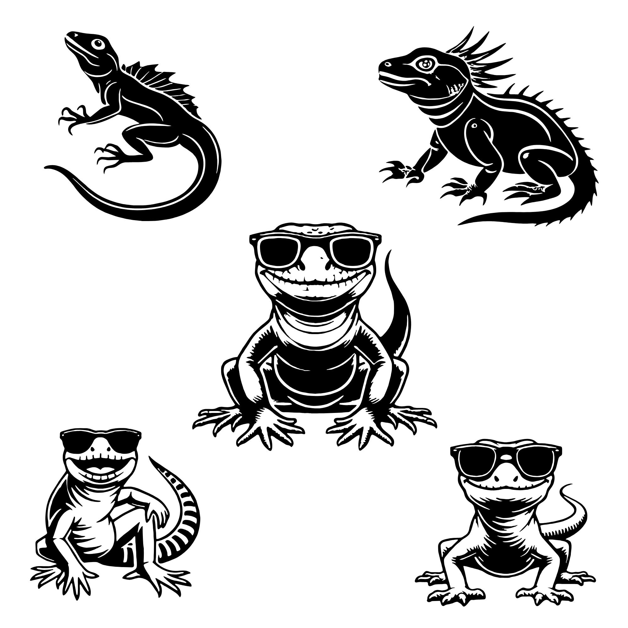 Reptiles SVG Bundle - Reptiles and Amphibians in SVG, Png, Dxf, or Eps ...
