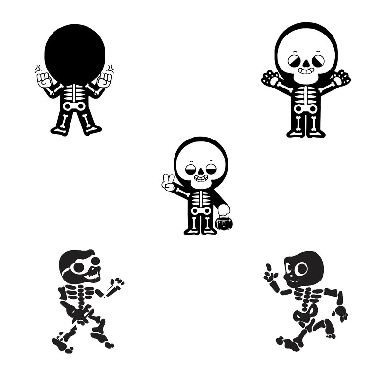 SKELETON SVG, Skeleton Svg Bundle, Skeleton Clipart, Skeleton Cut Files ...