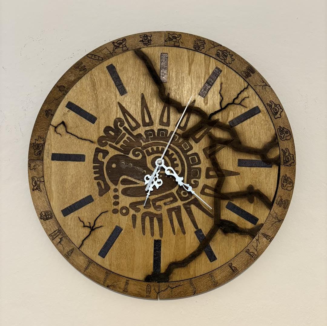 Quetzalcoatl Wall Clock, Aztecs. - Etsy