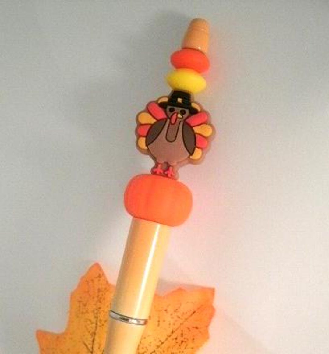 Pumpkin Turkey Beaded Pen for Thanksgiving and Autumn Gifts - Etsy