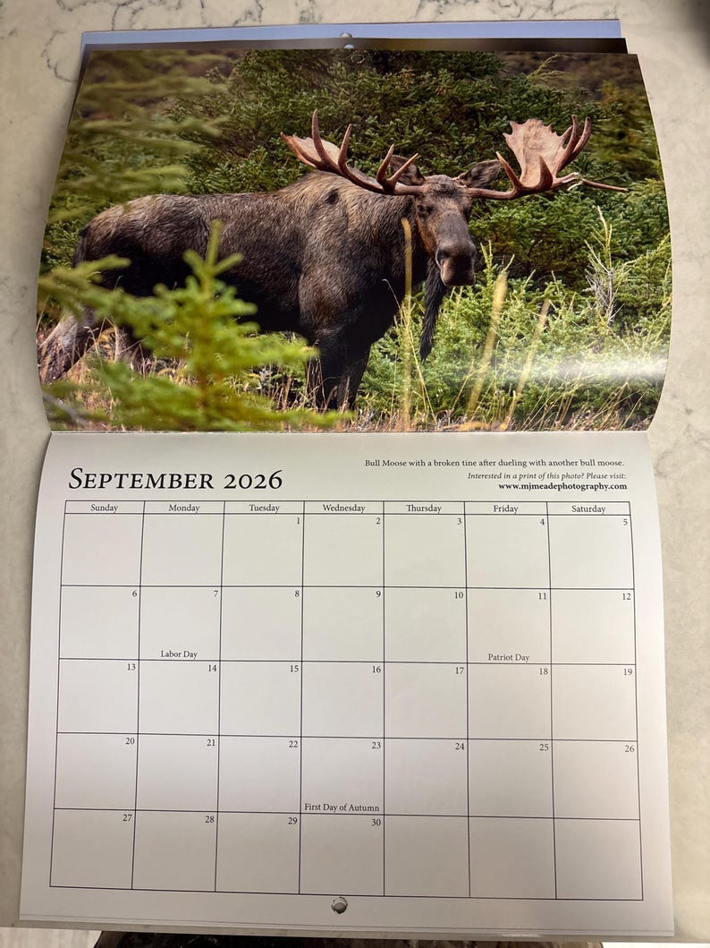 2026 Alaskan Calendar - Etsy