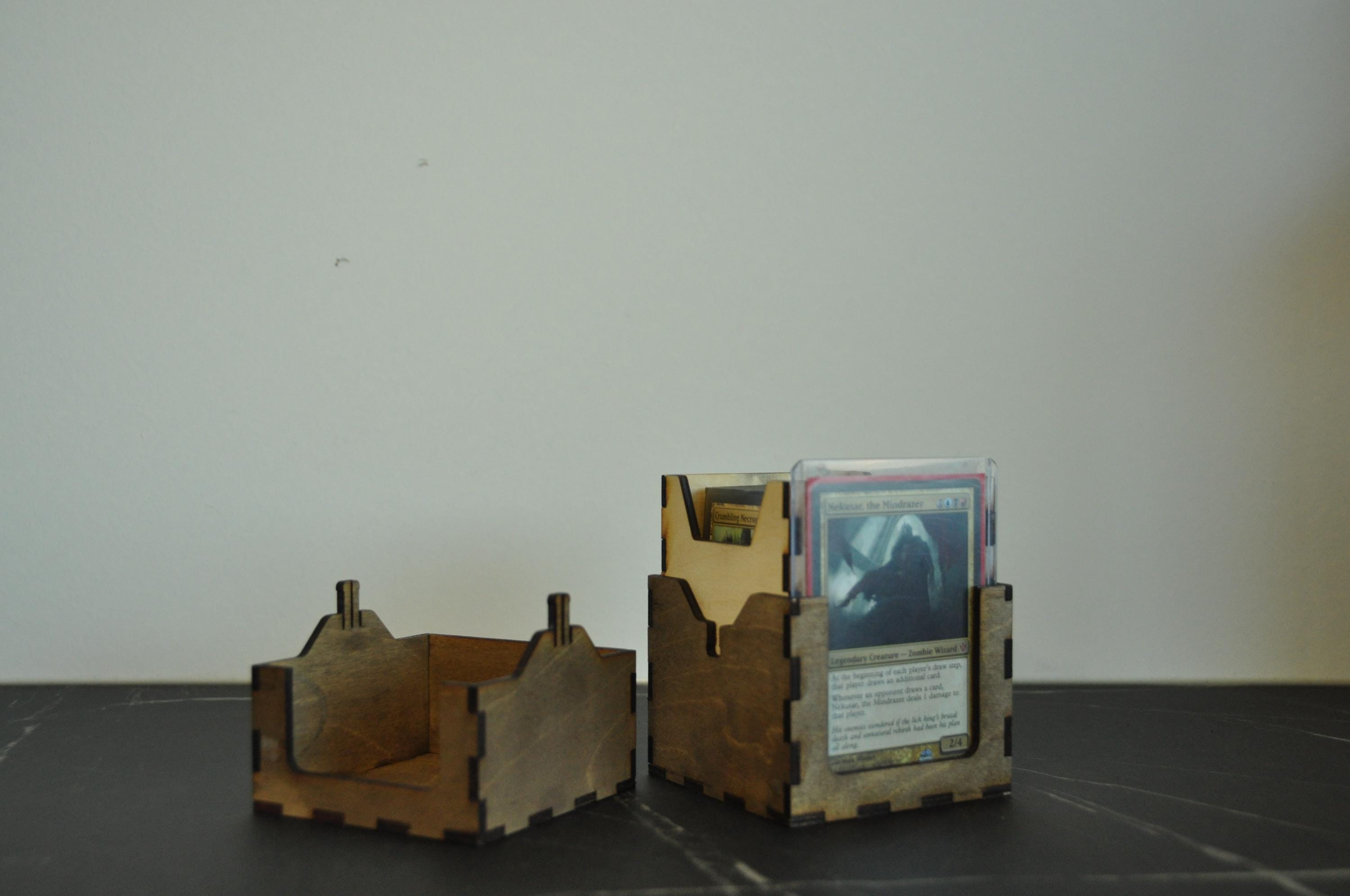 Windowed Deck Box for Toploader With Snap Latch. Laser Cut Files - SVG ...