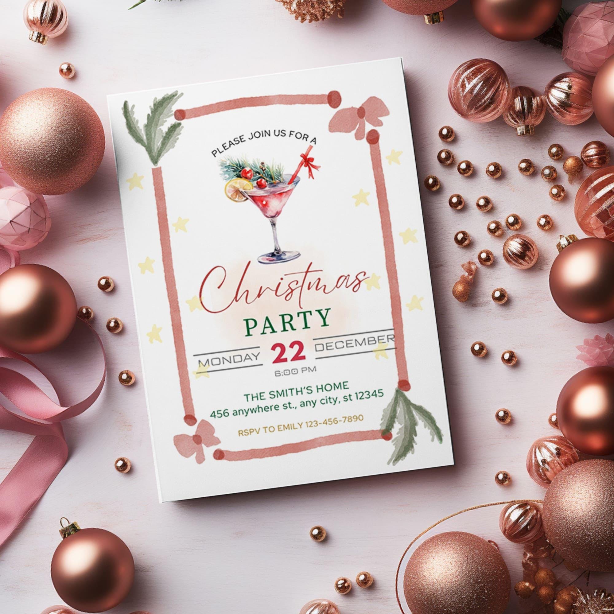 Christmas Frames Clipart: Whimsical Festive Holidays Borders Hand Drawn ...
