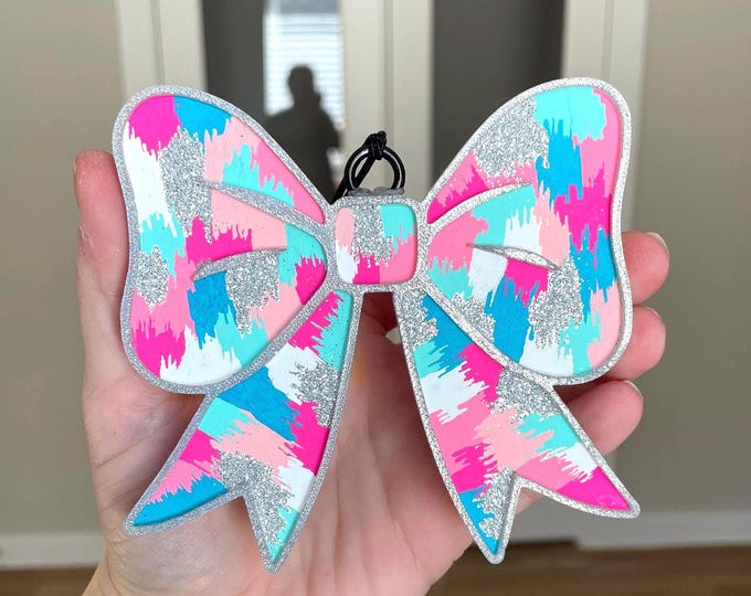 Cute Bow Brush Stroke Car Freshie- Custom Scent & Colors I I Air ...