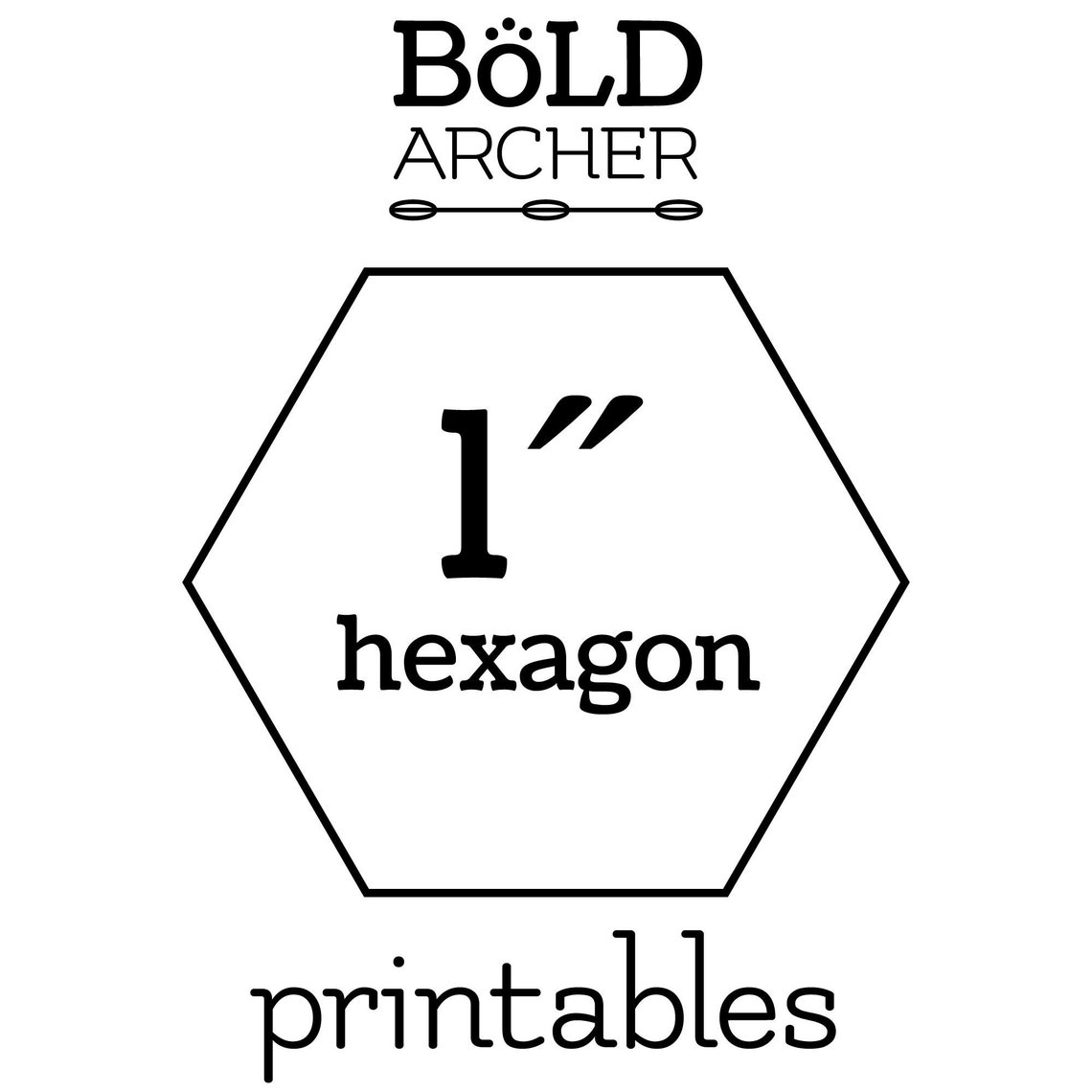 1 Inch Hexagon EPP Template - Etsy