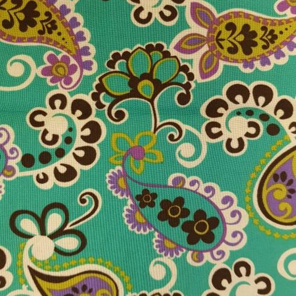Purple Teal Fabric - Etsy