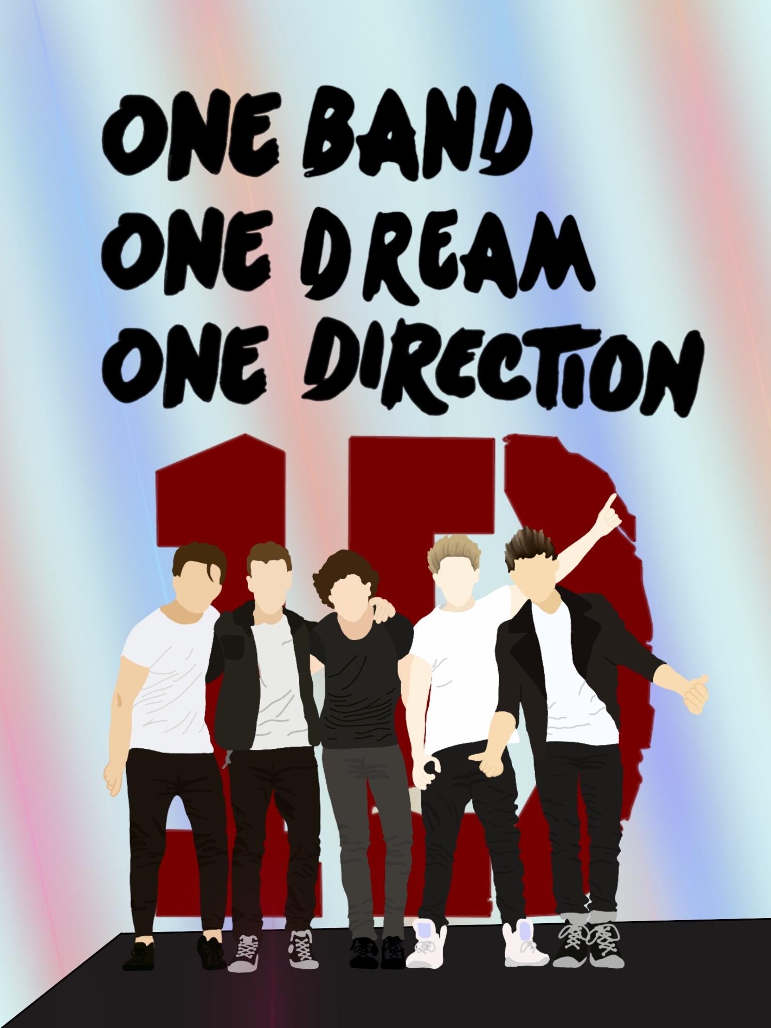 Custom One Direction Poster - Etsy