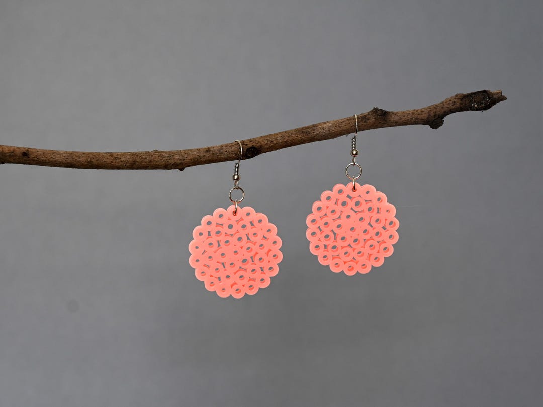 Modern Round Blush Earring, Artisan Jewelry for Christmas Gift ...