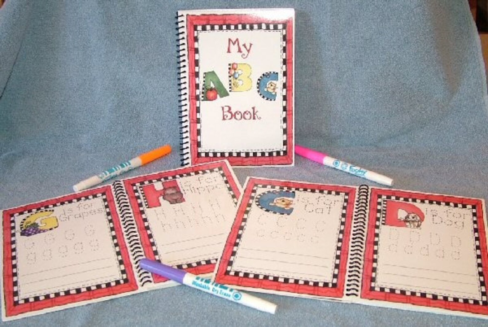 ABC Dry Erase Book - Etsy