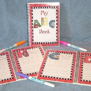 ABC Dry Erase Book - Etsy