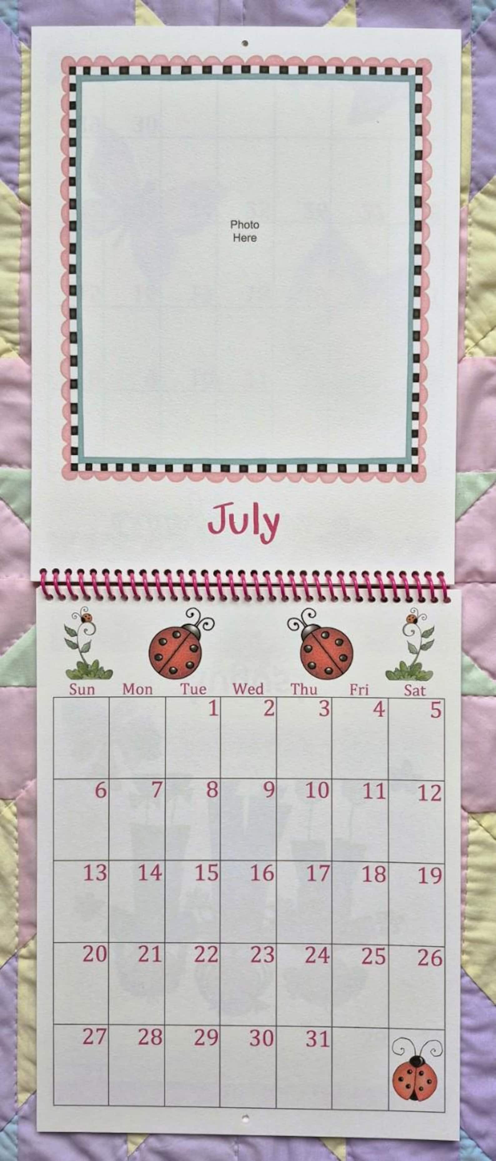 Little Girl Third Year Calendar and Memory Book ~ 13 Month Calendar ...