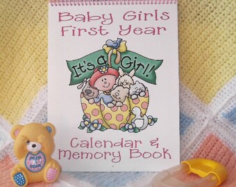 Little Girl Third Year Calendar and Memory Book 13 Month Calendar ...