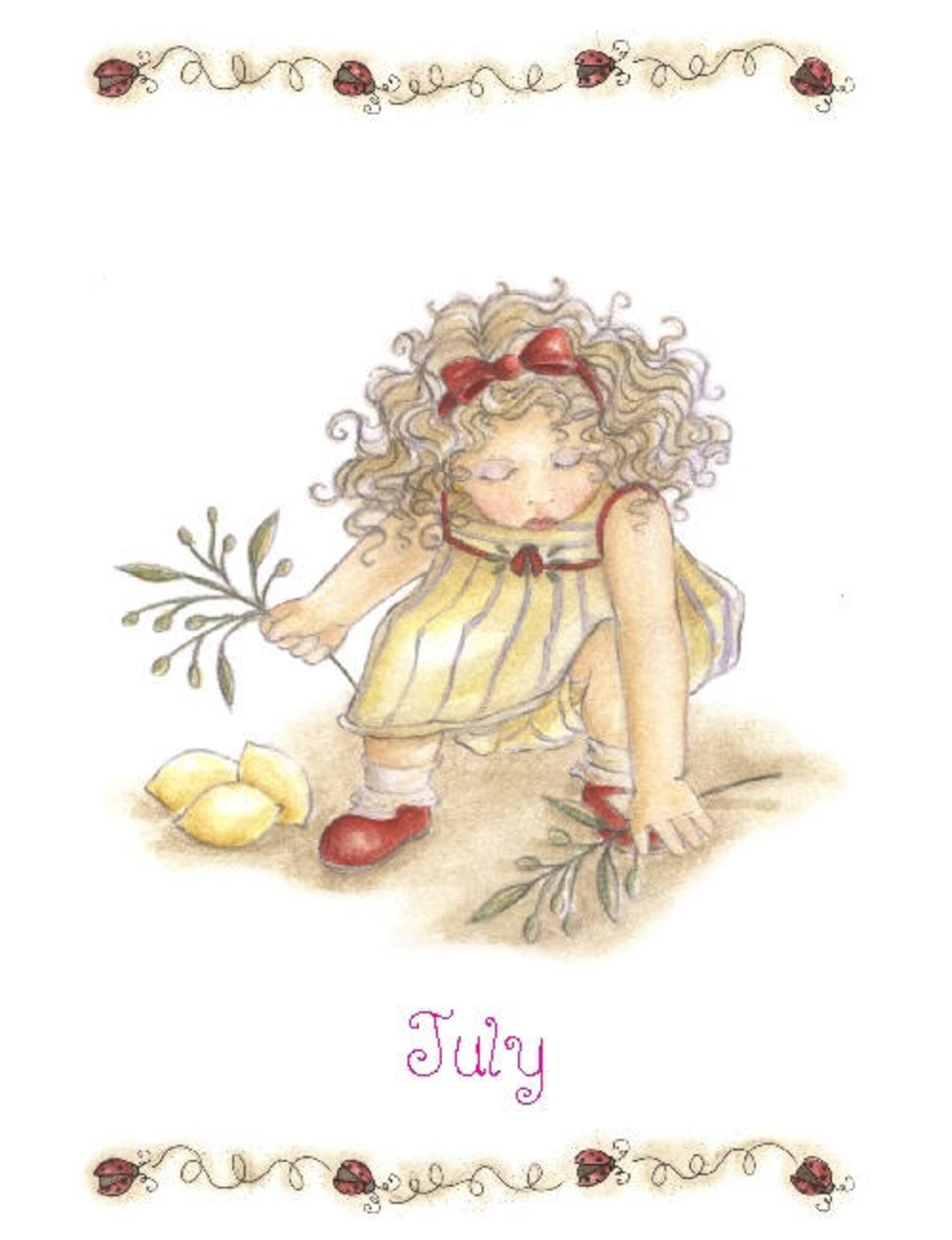 Little Girl Third Year Calendar and Memory Book 13 Month - Etsy