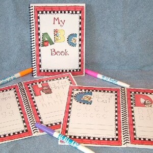 ABC Dry Erase Book - Etsy
