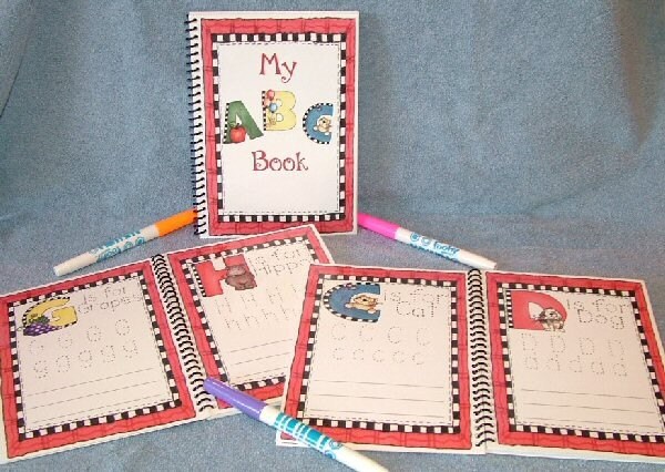 ABC Dry Erase Book - Etsy