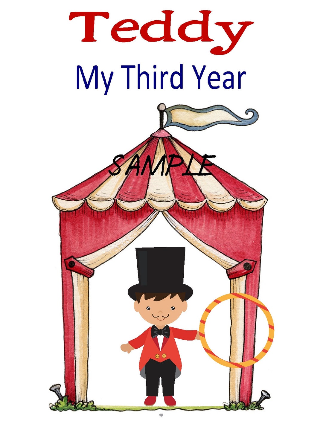 Under the Big Top Boy Calendar and Memory Book ~ 13 Month Calendar ...