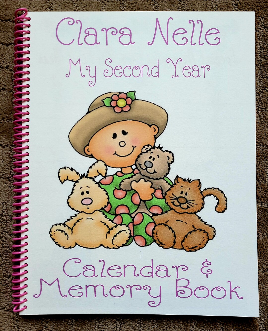 Second Year Girl Calendar Journal ~ 13 Months - Etsy