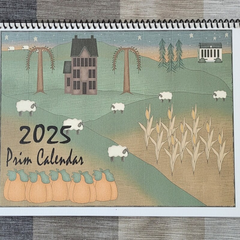 Primitive Desk Calendar - Etsy