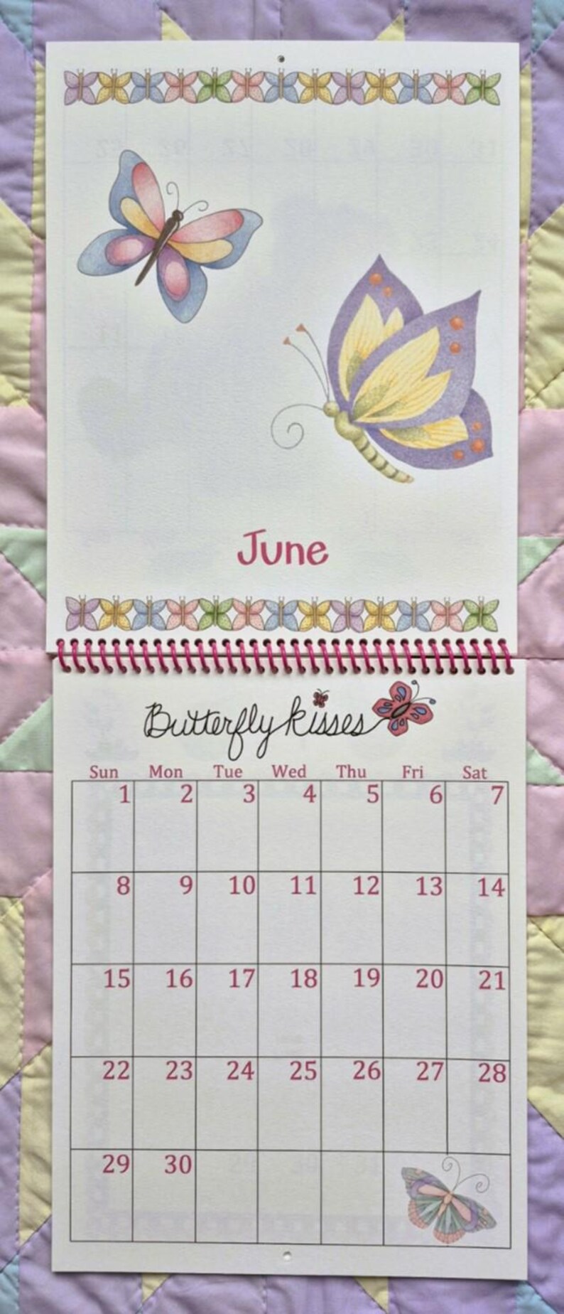 Little Girl Third Year Calendar and Memory Book ~ 13 Month Calendar ...