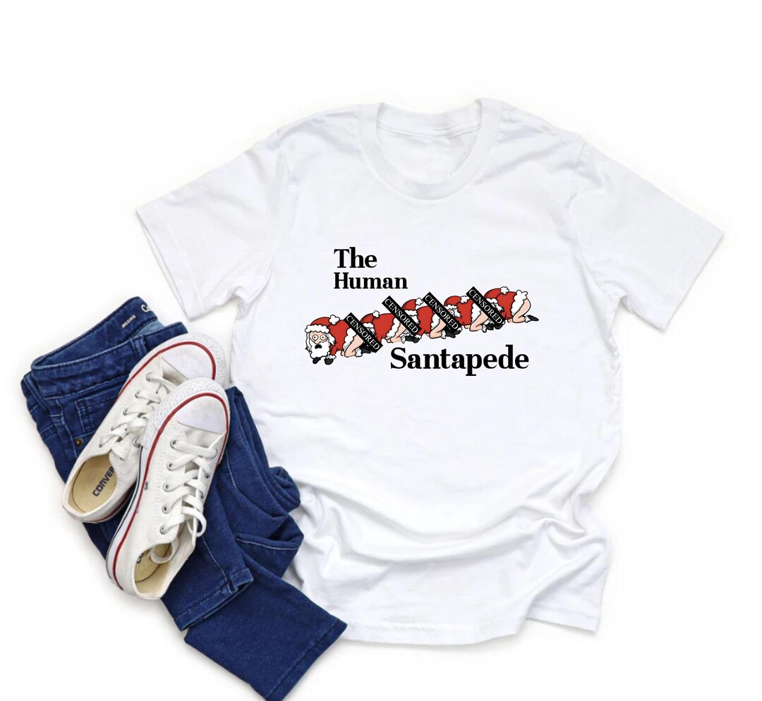 The Human Santapede Christmas Nativity T-shirt, Funny Gift for Friend ...
