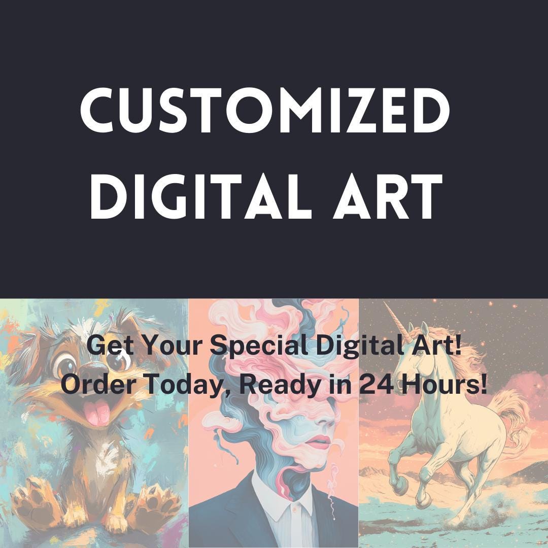 Custom Digital Art Service | Personalized High-quality Designs - Etsy
