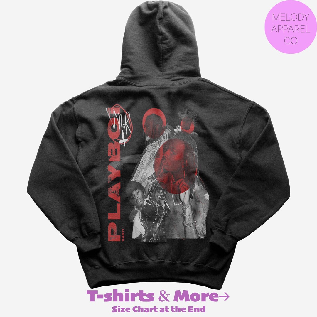 Playboi Carti Hoodie, Whole Lotta Red Merch, WLR Album, Rap Hoodie ...