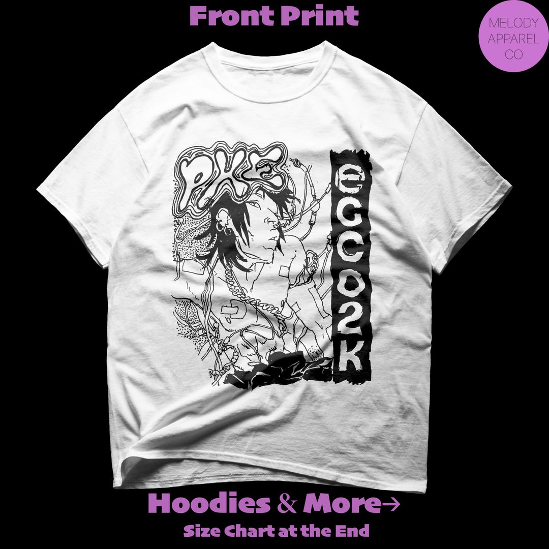 Ecco2k T-shirt, Drain Gang Merch, Bladee Shirt, Cloud Rap Tee, Alt ...