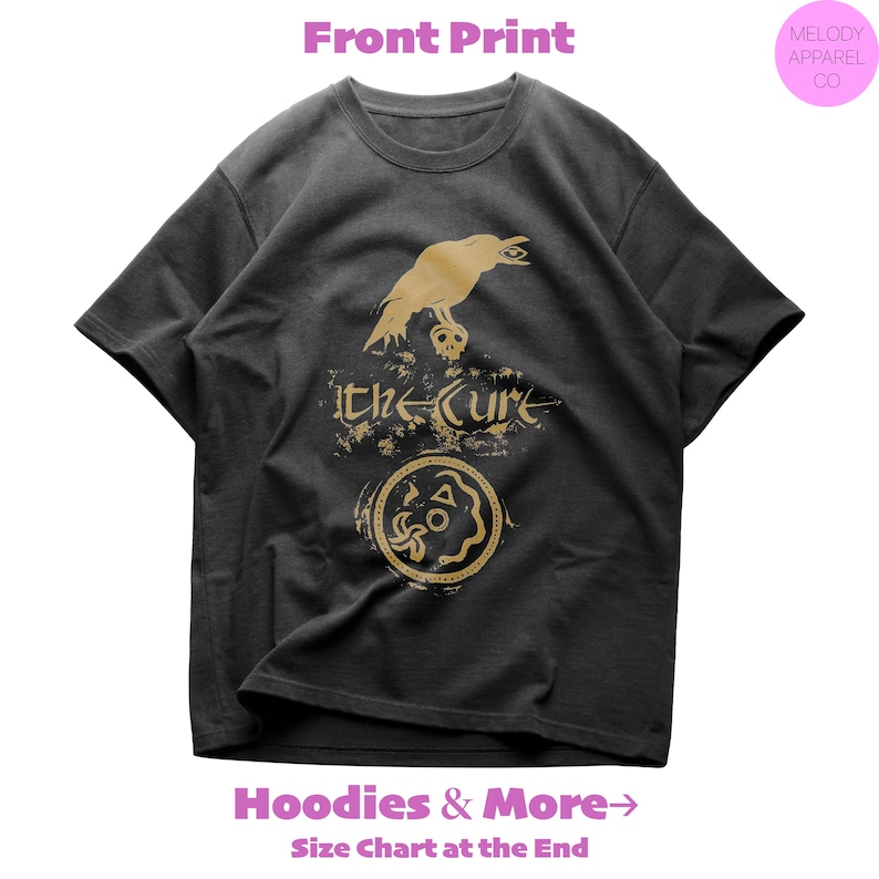 The Cure Hoodie, Disintegration, Goth Rock, Band Merch, Album Art, Gift ...