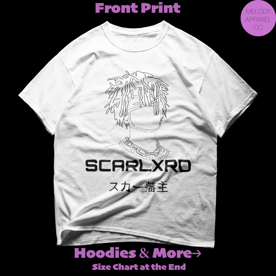 Scarlxrd T-shirt, Scar Lord Merch, Trap Metal Shirt, Rapper Tee ...