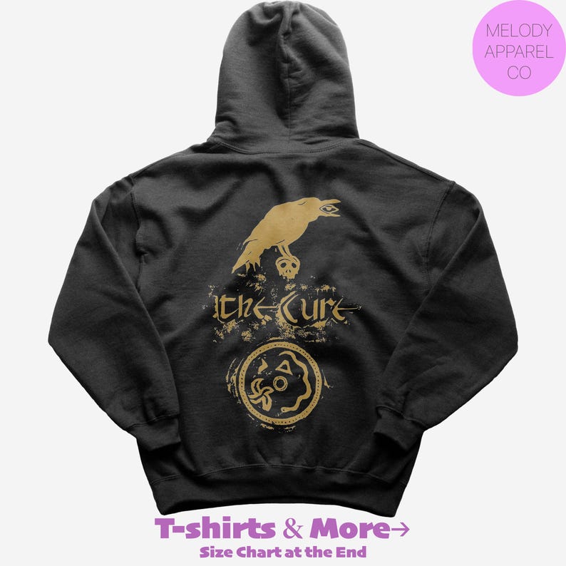 The Cure Hoodie, Disintegration, Goth Rock, Band Merch, Album Art, Gift ...