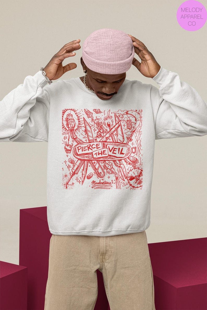 Pierce the Veil Hoodie, PTV Merch, Collide With the Sky, Band Hoodie ...