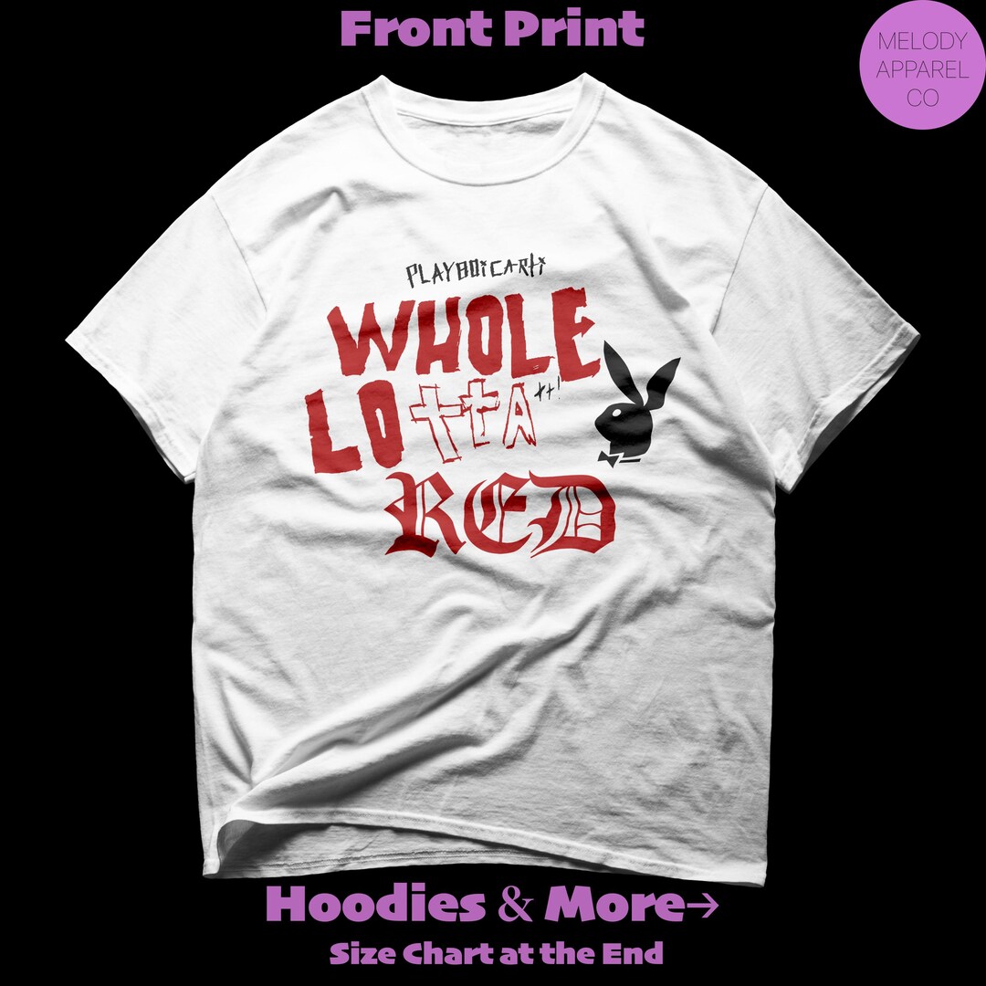 Playboi Carti WLR Shirt, Whole Lotta Red Tee, Carti Album Shirt, Rap ...