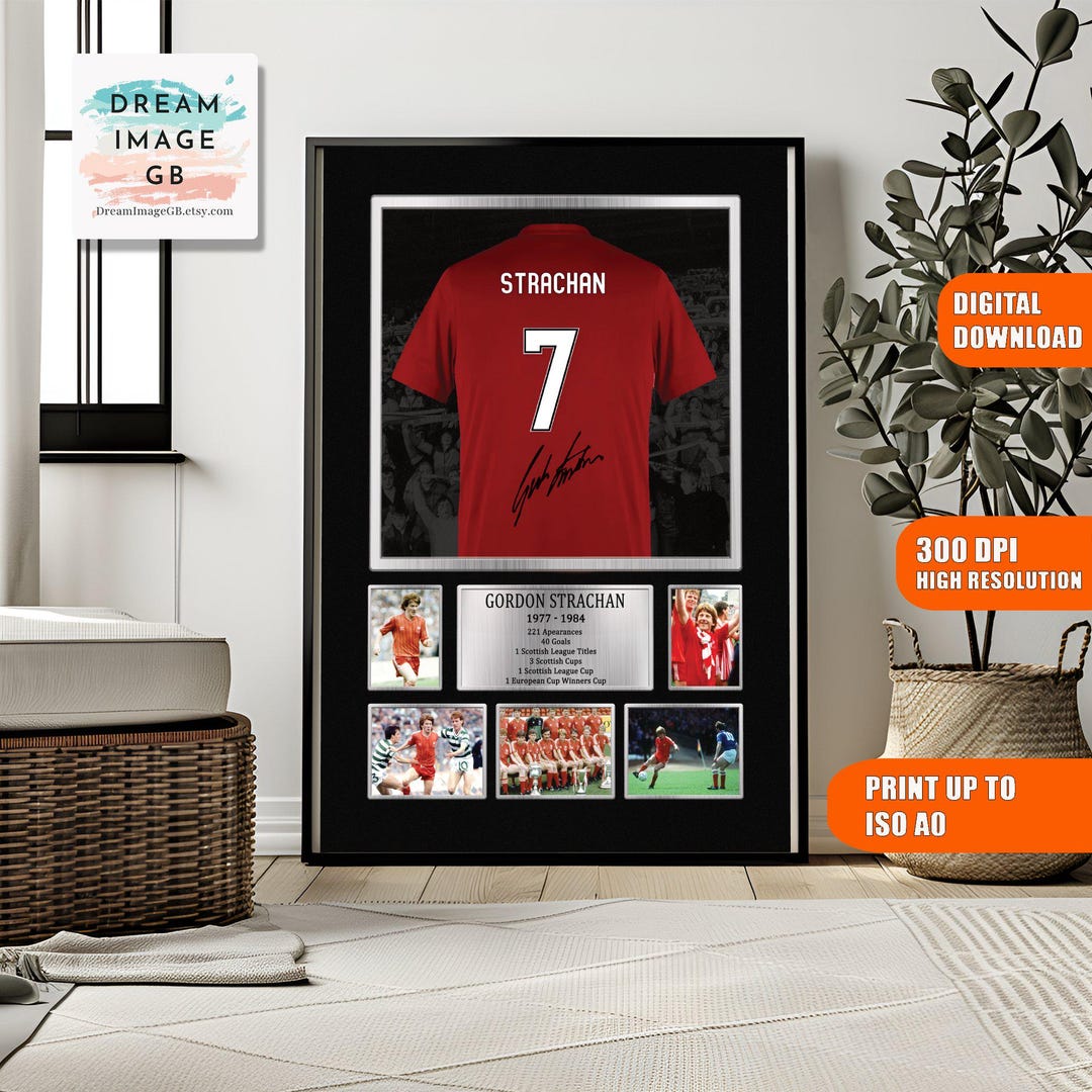 Gordon Strachan Aberdeen Printable Signed Football Memorabilia, Classic ...