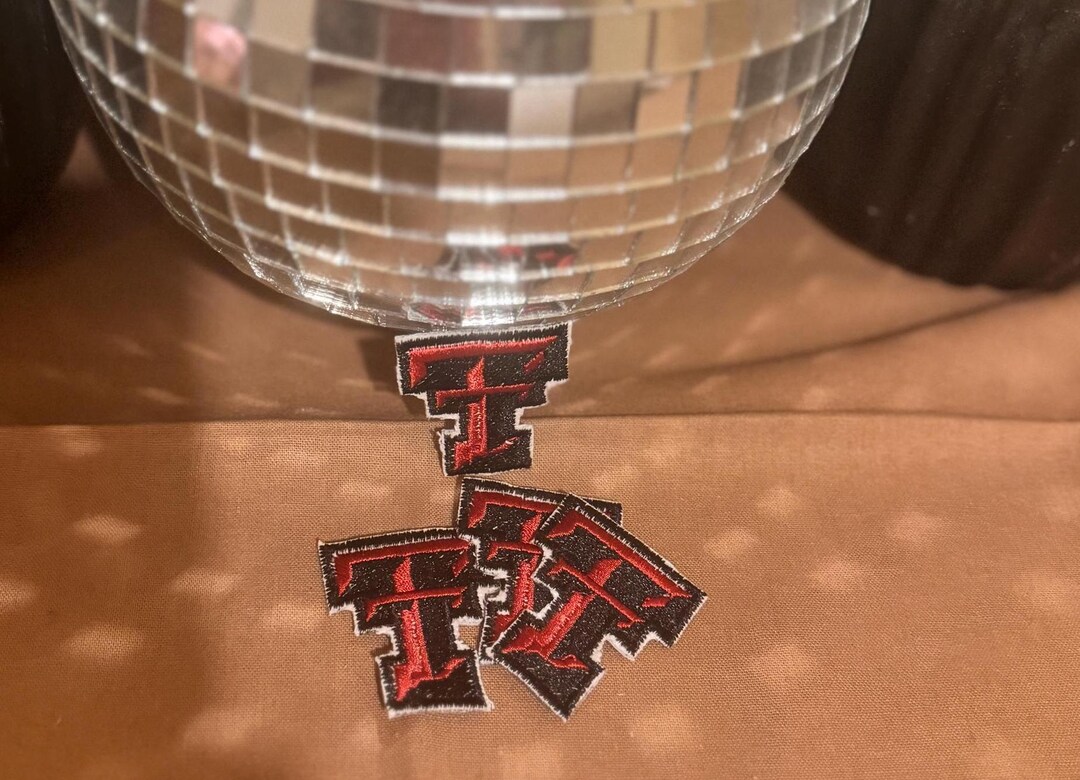 Texas Tech TT Embroidered Patch - Etsy