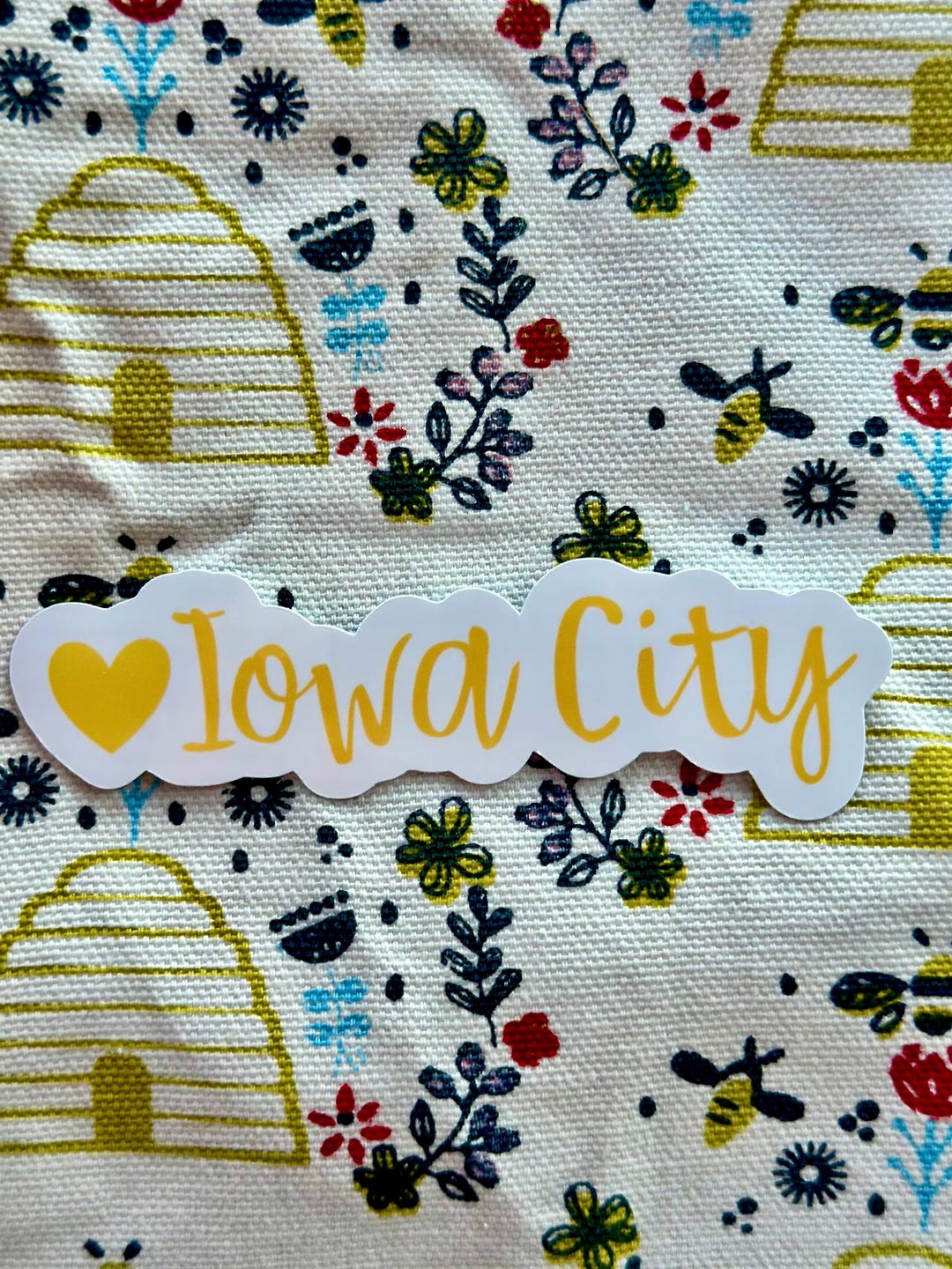 City Name Sticker With Heart, Home Town Sticker, Home State Sticker ...
