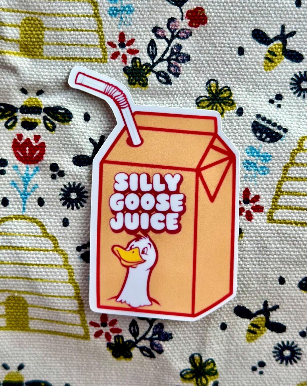 Silly Goose Juice Sticker, Goose Sticker, Funny Sticker, Sticker for ...