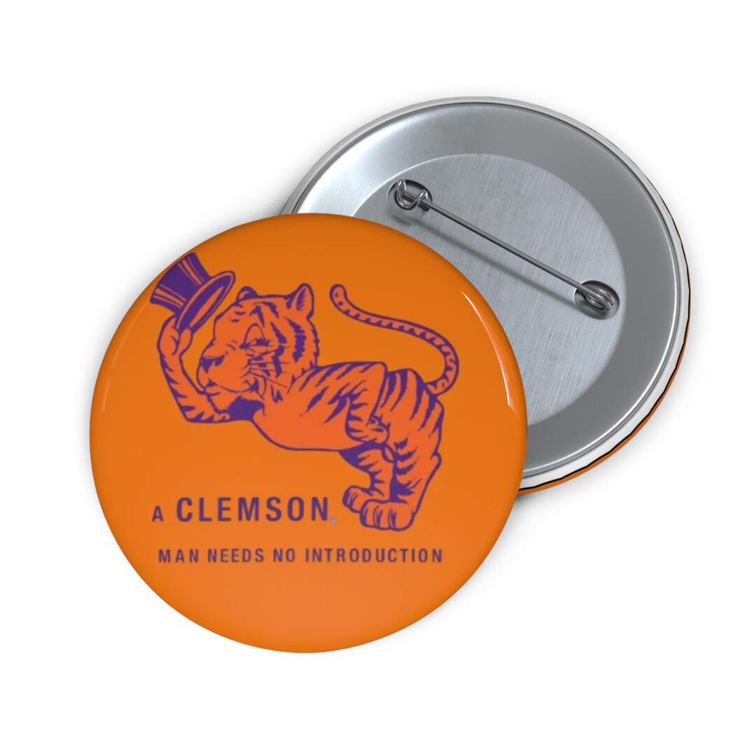 Clemson Pin Button - Etsy