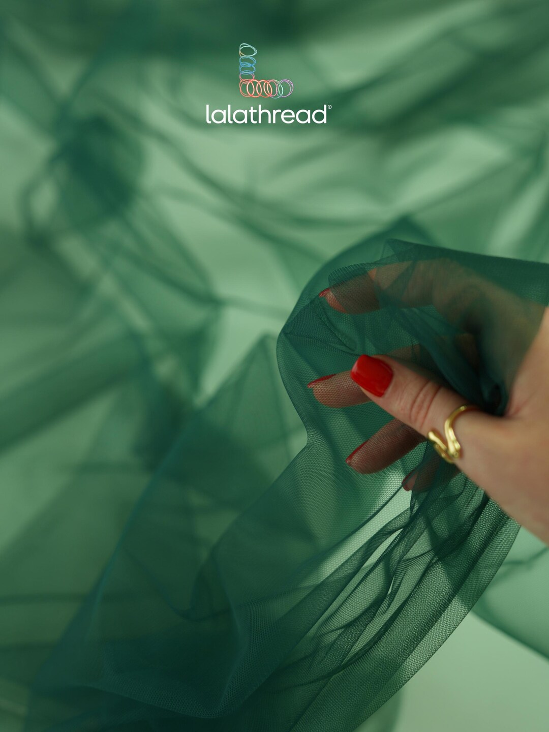 Green Ultra Soft Tulle Fabric by Yard, 65" Wide Illusion Tulle Netting ...