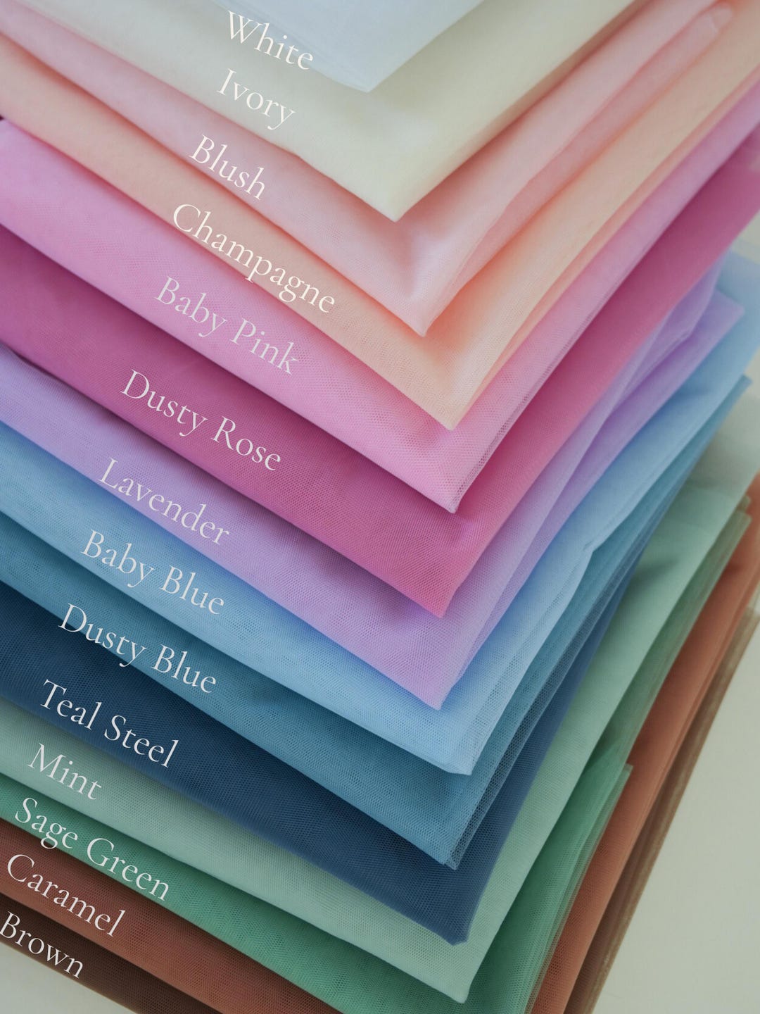 Sheer Soft Tulle Fabric by the Yard, 65" Wide Italian Tulle Fabric ...