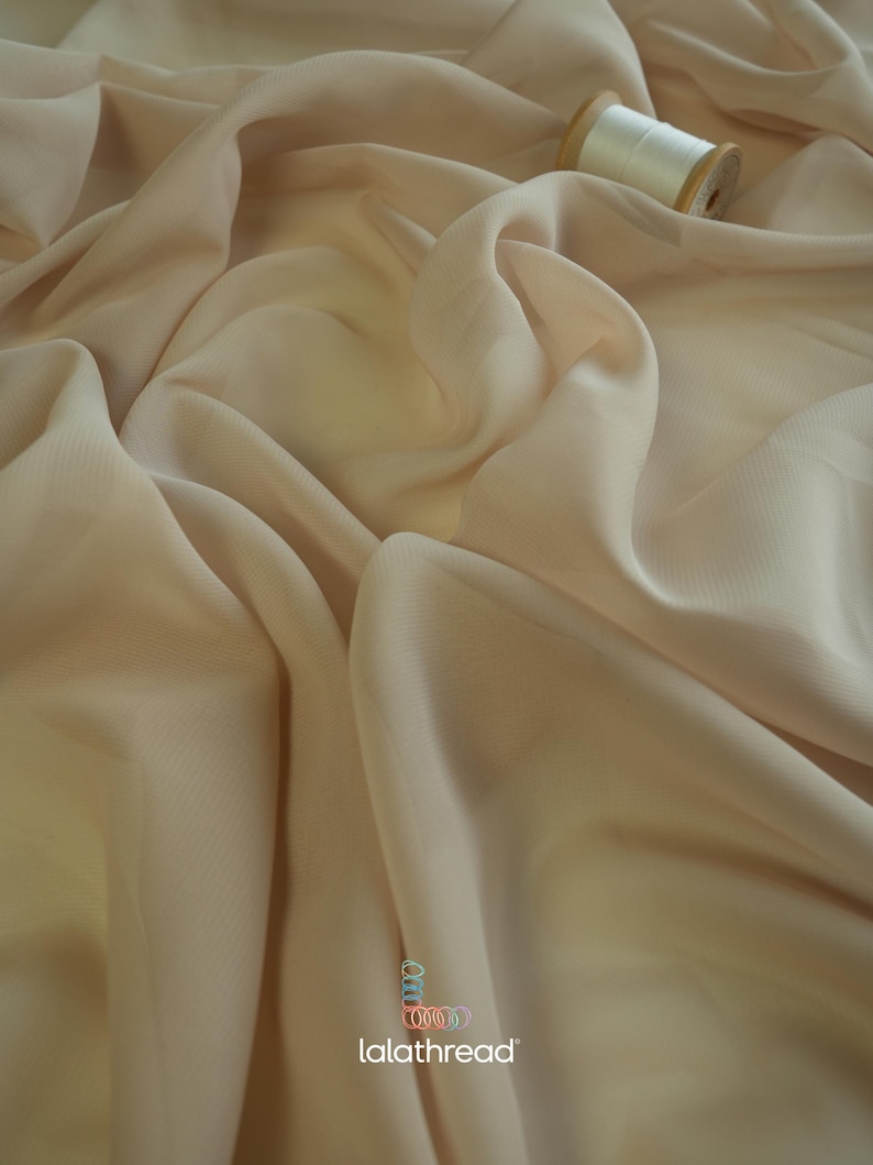 High Quality Matte Chiffon Fabric by the Yard, Flowing Sheer Soft ...